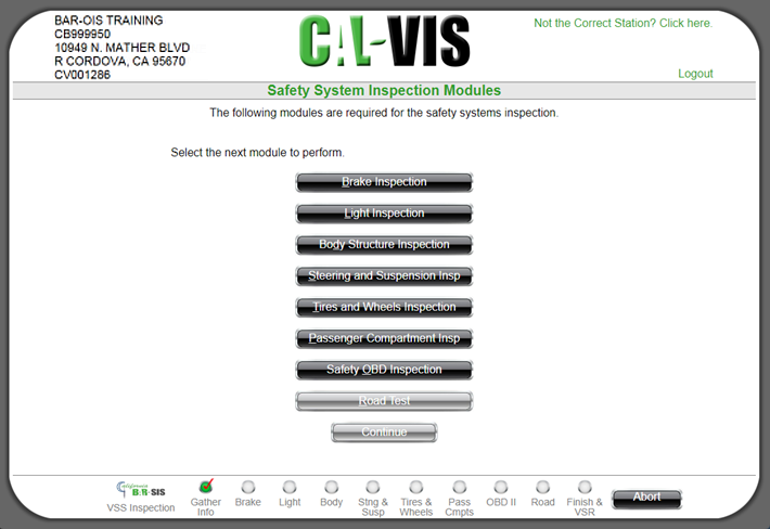 Safety Systems Inspection Modules